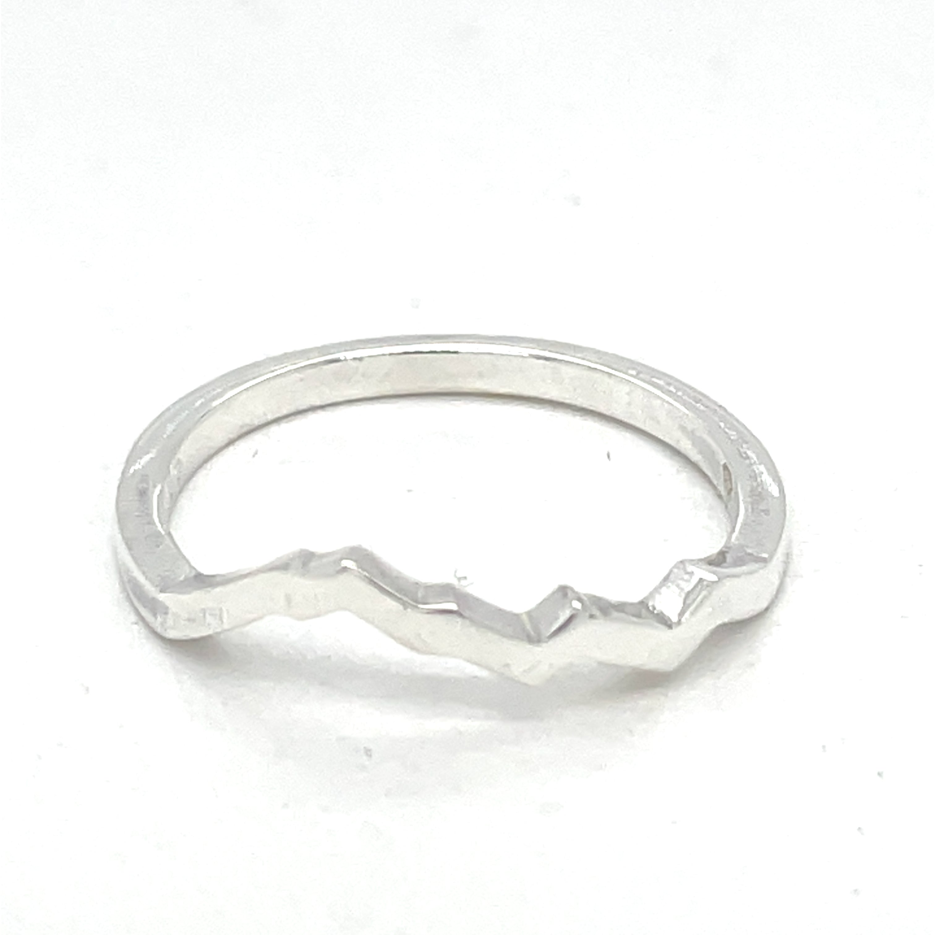 14k White Gold Kings Peak Tracer Band – Seevers Jewelers